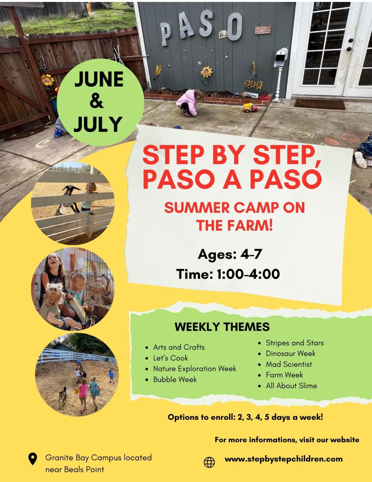 Summer Camp 2025 - Step by Step, Paso a Paso